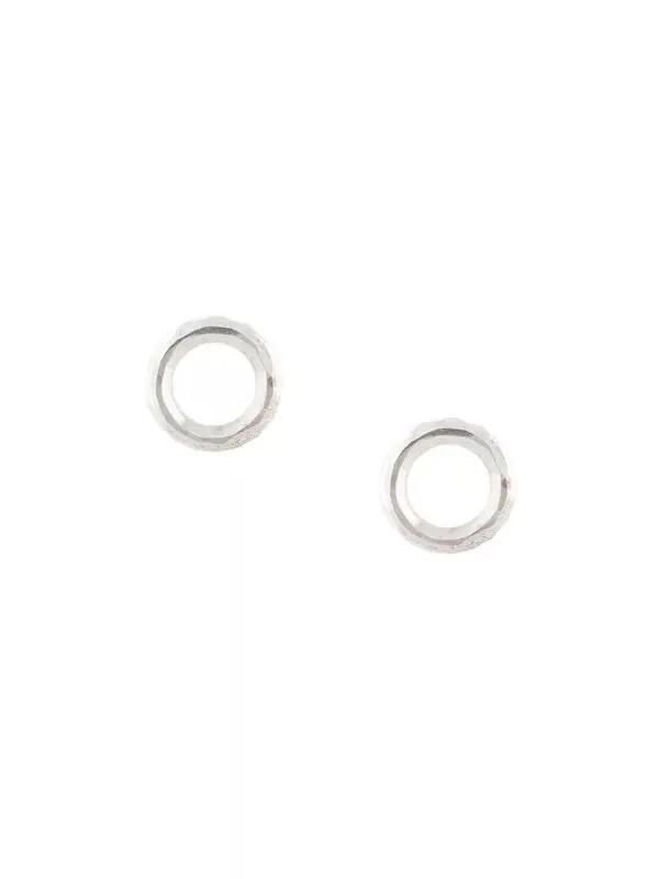 Werkstatt:München Hoop Studded Earrings - Silver