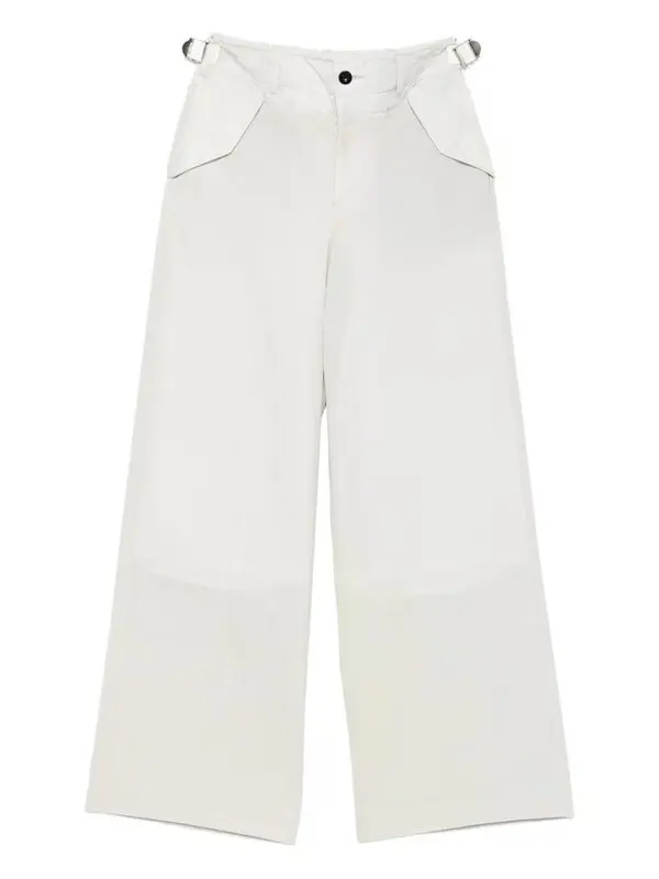Sacai Adjustable-waist Flap-pocket Trousers - Neutrals