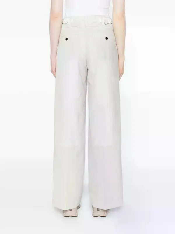 Sacai Adjustable-waist Flap-pocket Trousers - Neutrals