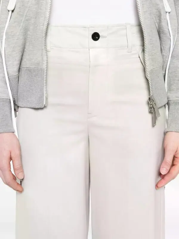 Sacai Adjustable-waist Flap-pocket Trousers - Neutrals