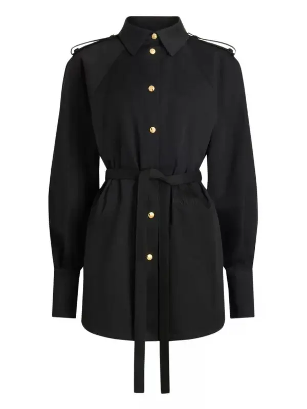 PATOU Belted Shirt Mini Dress