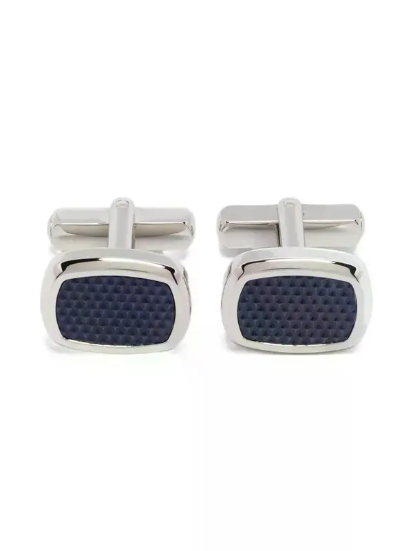 BOSS Logo-engraved Cufflinks - Silver