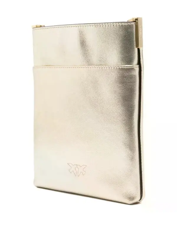 Pinko Metallic-effect Leather Cross Body Bag