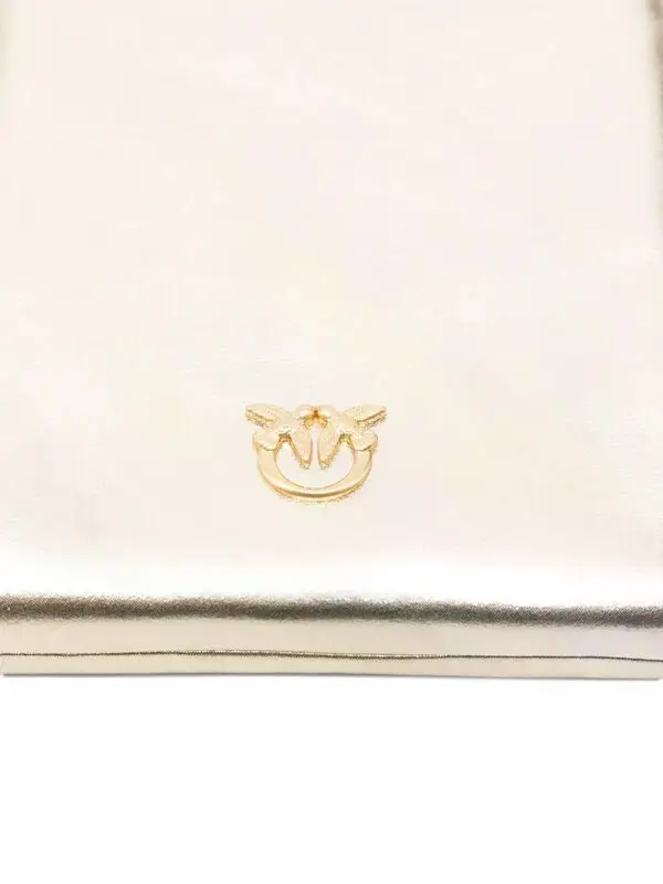 Pinko Metallic-effect Leather Cross Body Bag