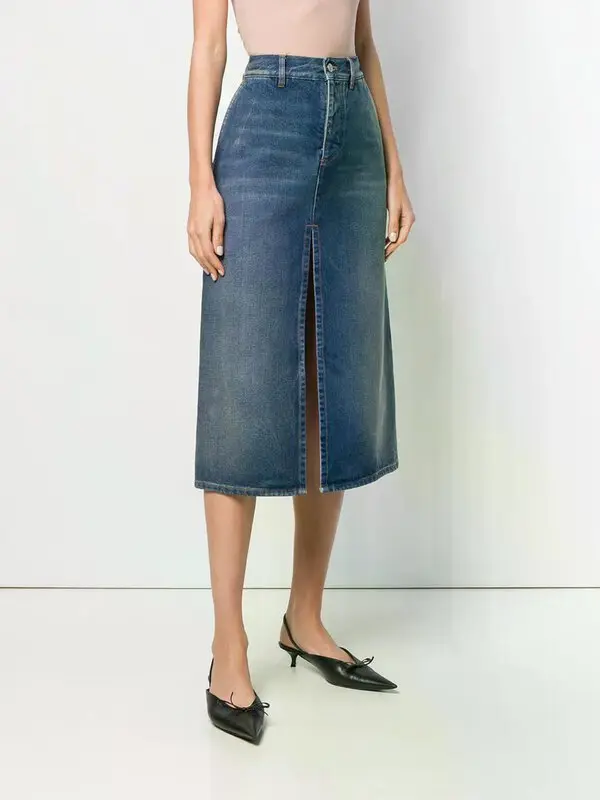 Balenciaga Front Slit Skirt