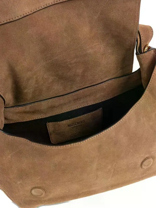 Moschino Suede Tote Bag - Brown