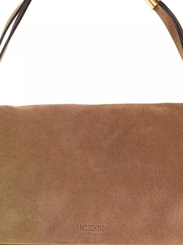 Moschino Suede Tote Bag - Brown