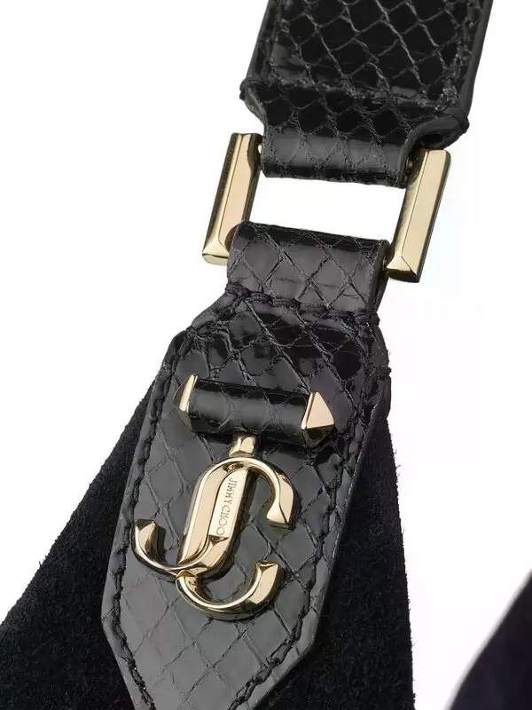 JIMMY CHOO Large Hobo Shoulder Bag - Black