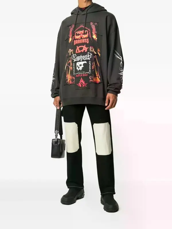 Vetements Patchwork Graphic-print Hoodie