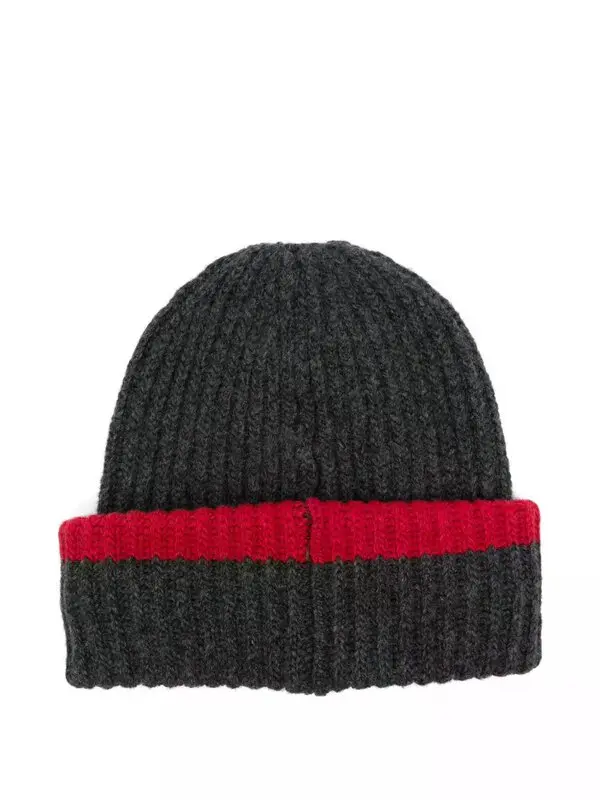 MSGM Ribbed-knit Beanie - Grey