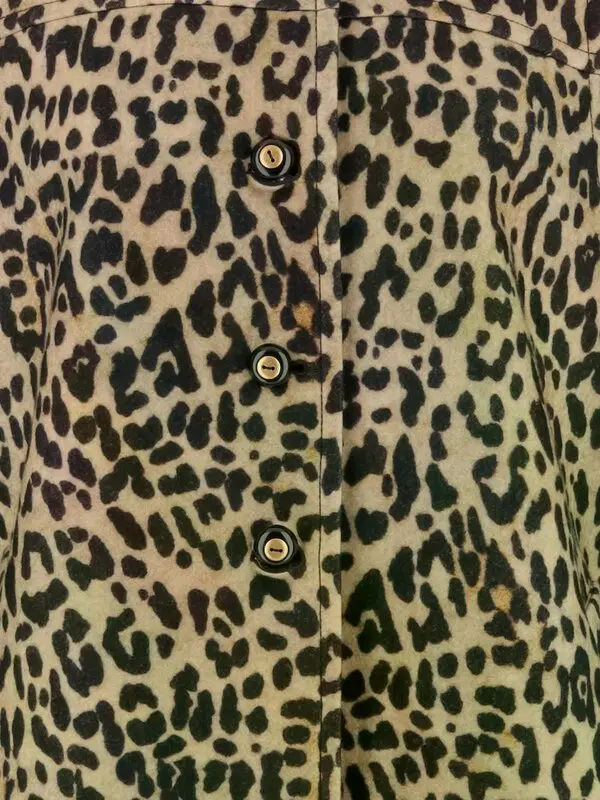 Valentino Garavani Animal-print Wool Cape - Neutrals