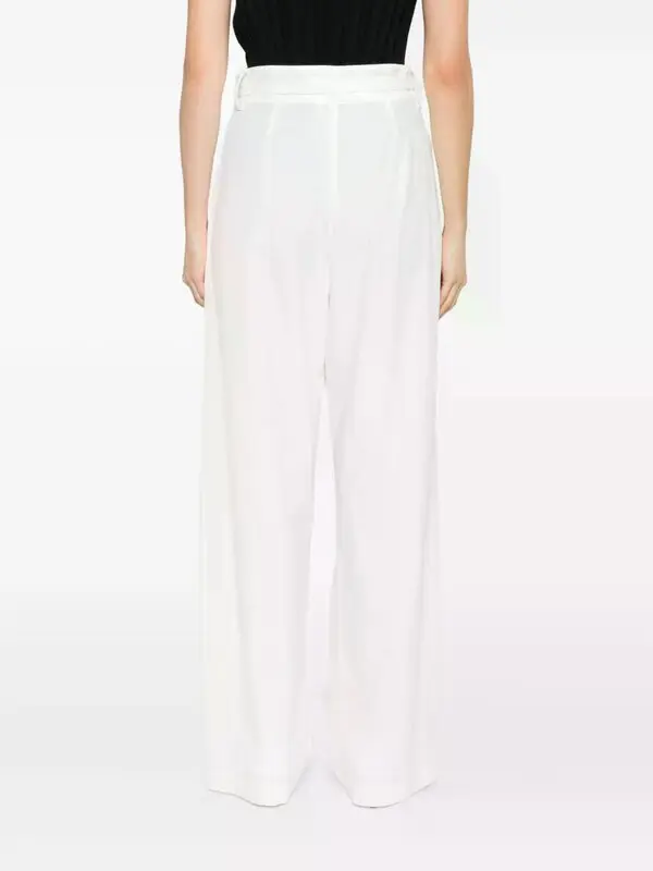 Pinko Pleated Belted Straight Trousers