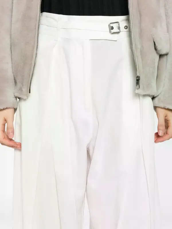 Pinko Pleated Belted Straight Trousers