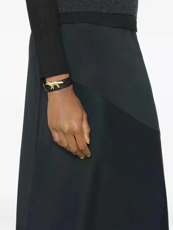 Maison Kitsuné Profile Fox Leather Bracelet