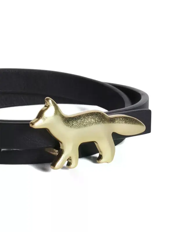 Maison Kitsuné Profile Fox Leather Bracelet
