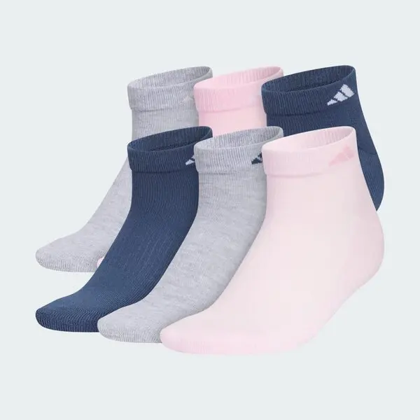 Adidas Wm Athletic 6-pack Low Cut Socks - Multicolor / Clear Pink / Dark Blue