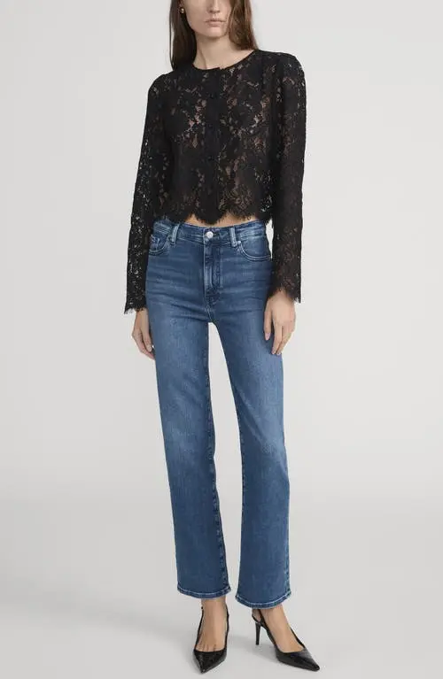 FRAME Le Sleek Straight High-waist Jeans - Reign