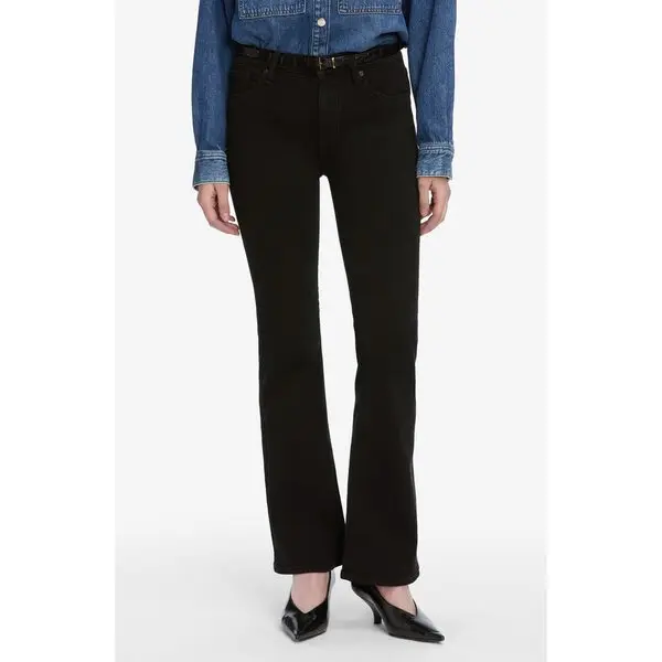 FRAME The Icon Flare Leg Jeans - Black