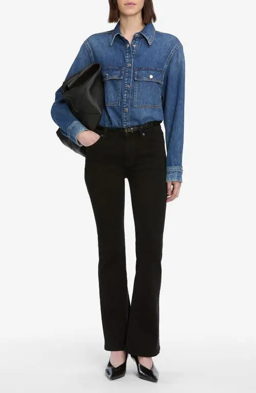 FRAME The Icon Flare Leg Jeans - Black