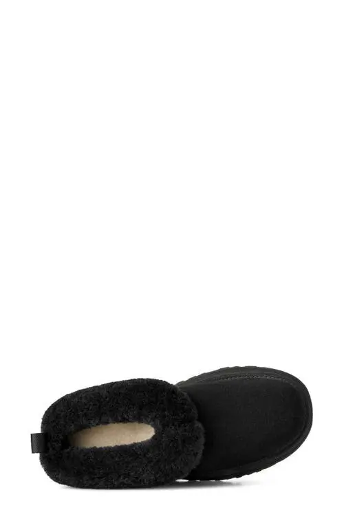 UGG Tazzelle Genuine Shearling Collar Slipper - Black