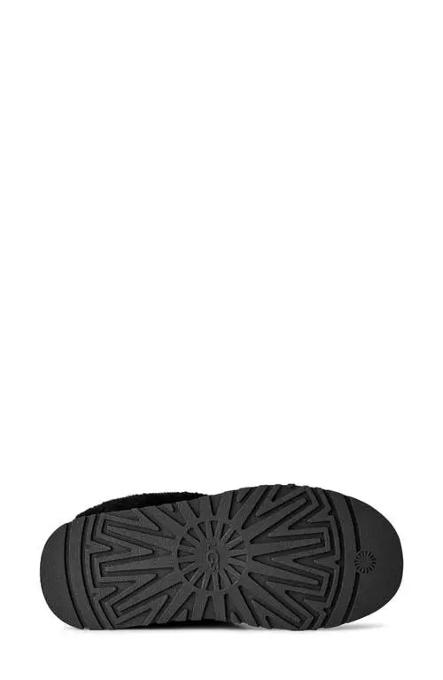 UGG Tazzelle Genuine Shearling Collar Slipper - Black