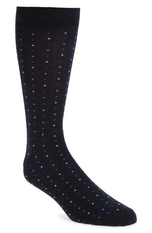 Nordstrom Mini Dot Dress Socks - Navy