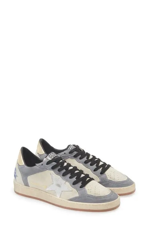 Golden Goose Ball Star Sneaker - Grey/denim/silver/gold