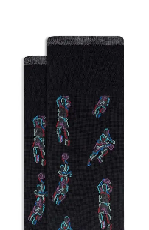 Bugatchi Mercerized Cotton Blend Dress Socks