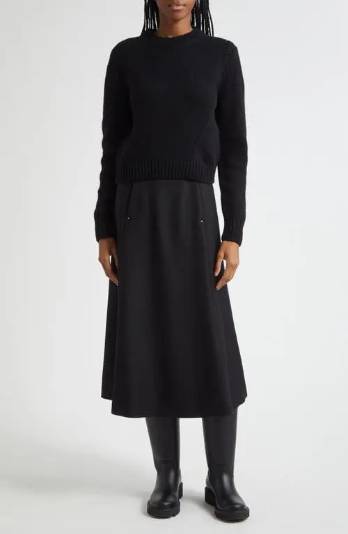 Moncler Wool & Cashmere Crewneck Sweater