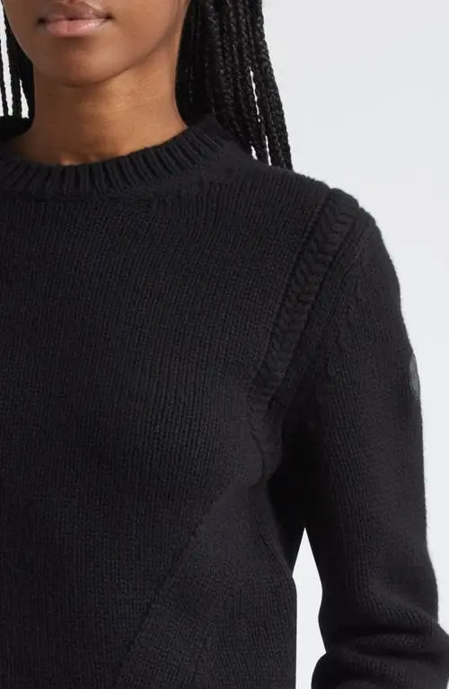Moncler Wool & Cashmere Crewneck Sweater