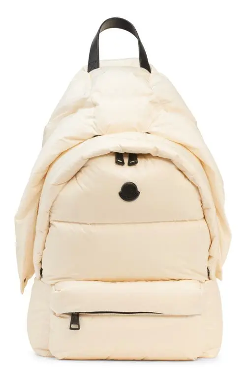 Moncler Caradoc Puffer Backpack - Ivory
