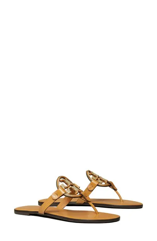 Tory Burch Miller Thong Sandal - Walnut/gold