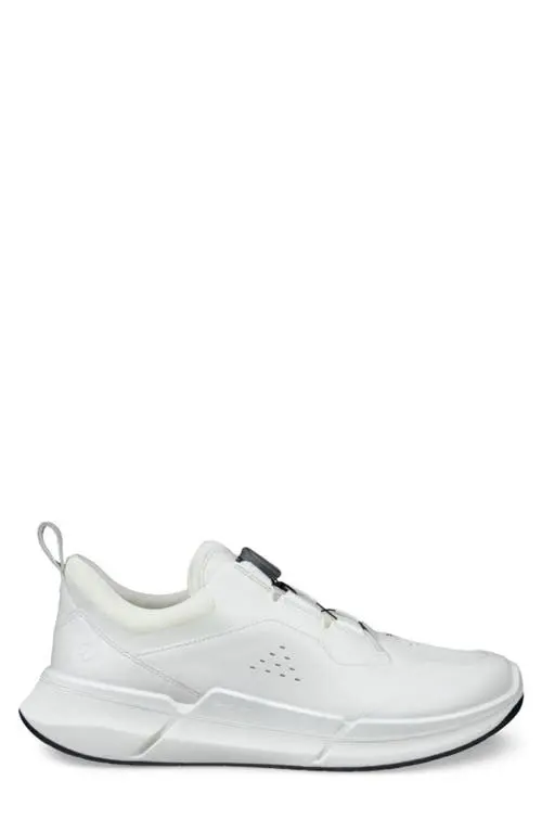 Ecco Biom® 2.2 Leather Sneakers With Boa® Fit System - White