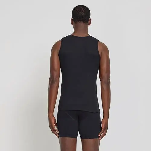 True Religion Ribbed Cotton Tank Top 5 Pack - Black