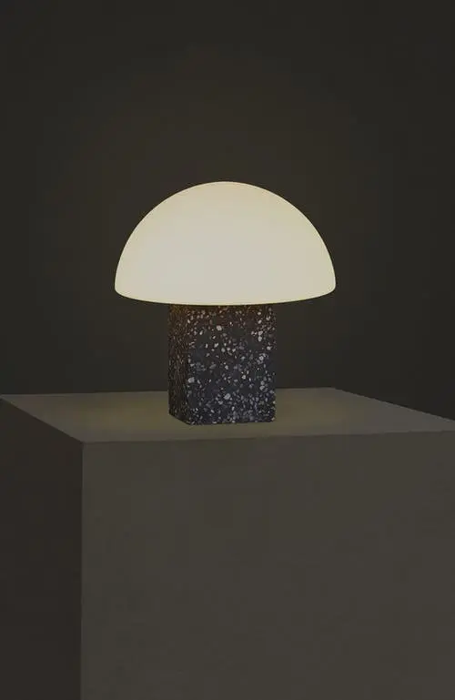 BRIGHTECH Gavin 10" Modern Speckled Concrete Led Desk Lamp