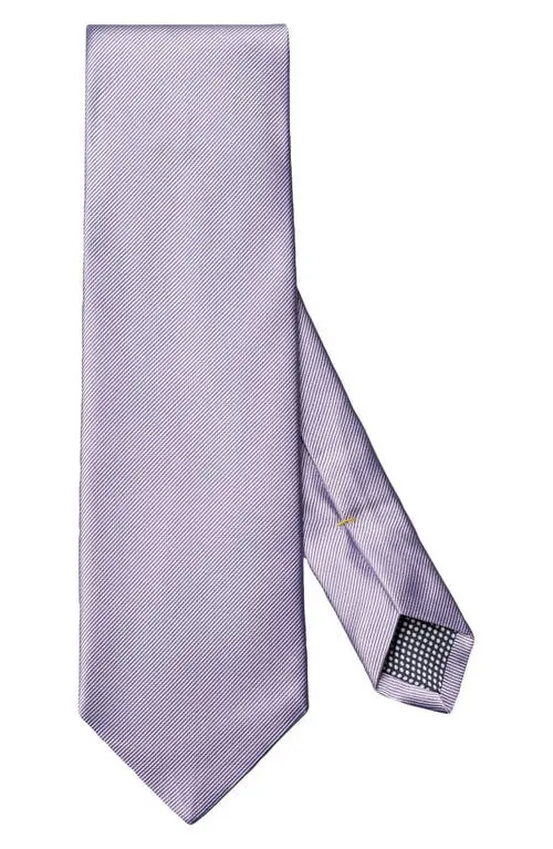 Eton Solid Silk Twill Tie - Light Purple