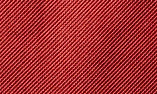 Eton Solid Silk Twill Tie - Red