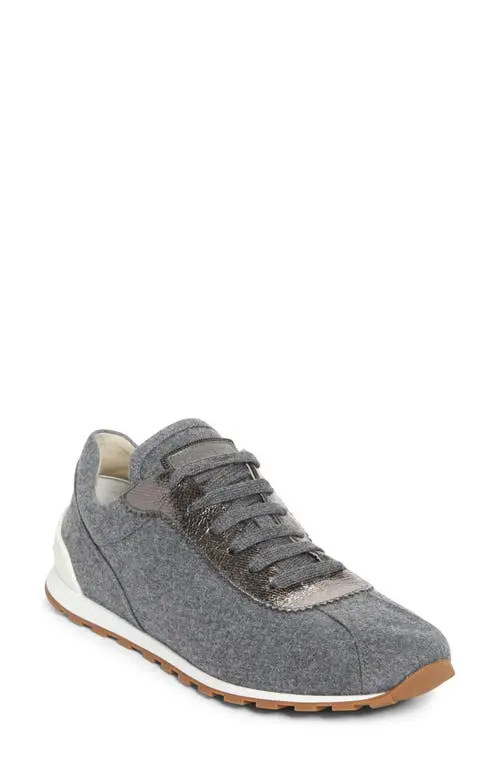 Brunello Cucinelli Mixed Media Runner Sneakers