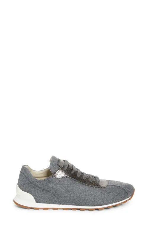 Brunello Cucinelli Mixed Media Runner Sneakers
