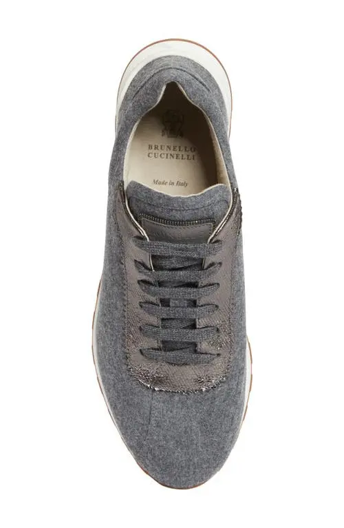 Brunello Cucinelli Mixed Media Runner Sneakers