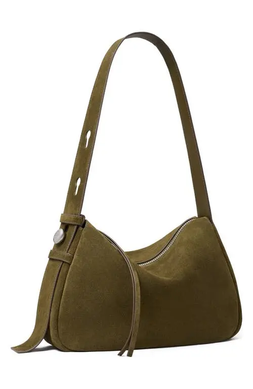 Tory Burch Romy Suede Shoulder Bag - Leccio