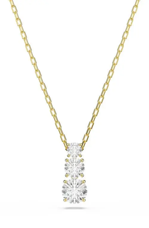 SWAROVSKI Stilla Attract Pendant Necklace - Gold/white