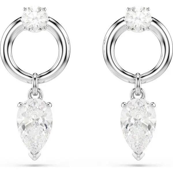SWAROVSKI Mesmera Drop Earrings - Rhodium/white