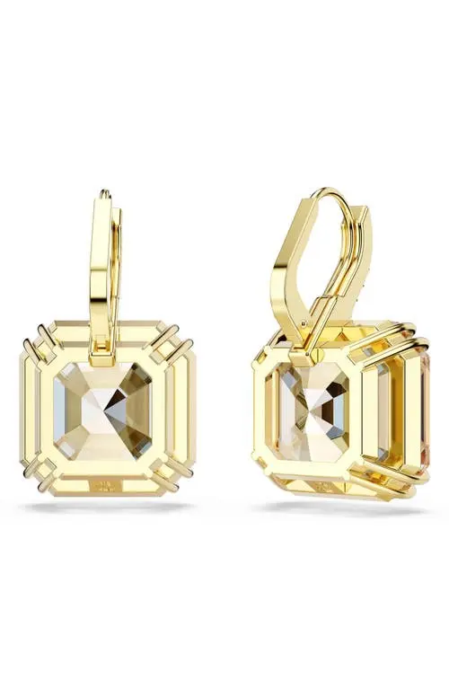 SWAROVSKI Millenia Square Drop Earrings - Gold/multi