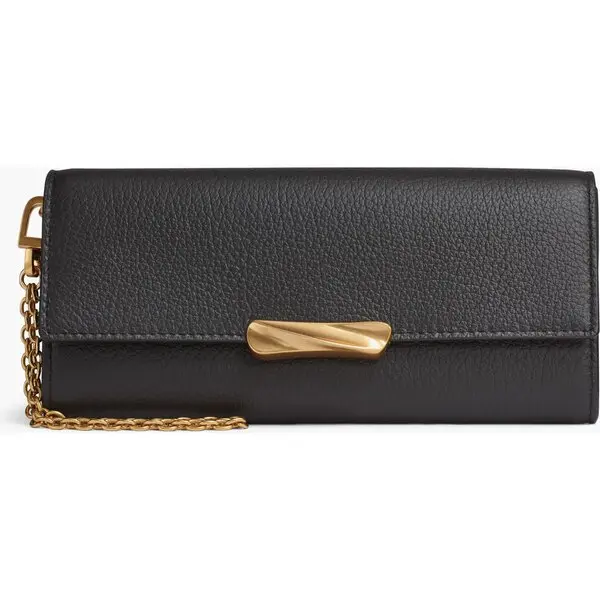 Donna Karan New York Amagansett Wallet - Black/gold