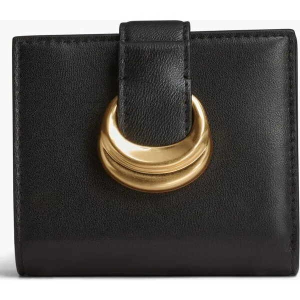 Donna Karan New York Valley Stream Small Wallet - Black/gold