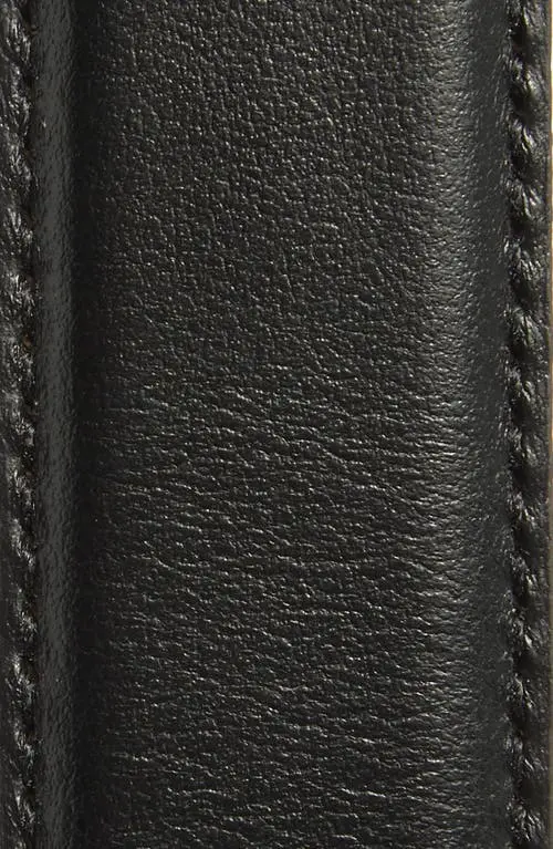 FRAME Chain Detail Leather Belt