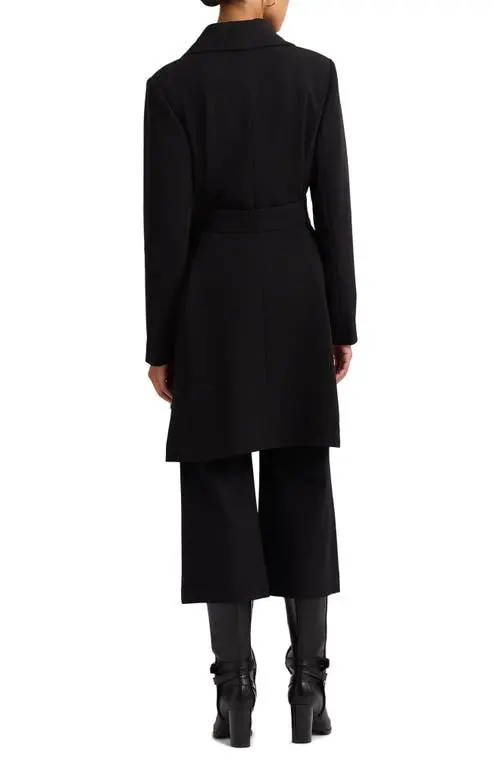 Ralph Lauren Drape Front Crepe Jacket - Black
