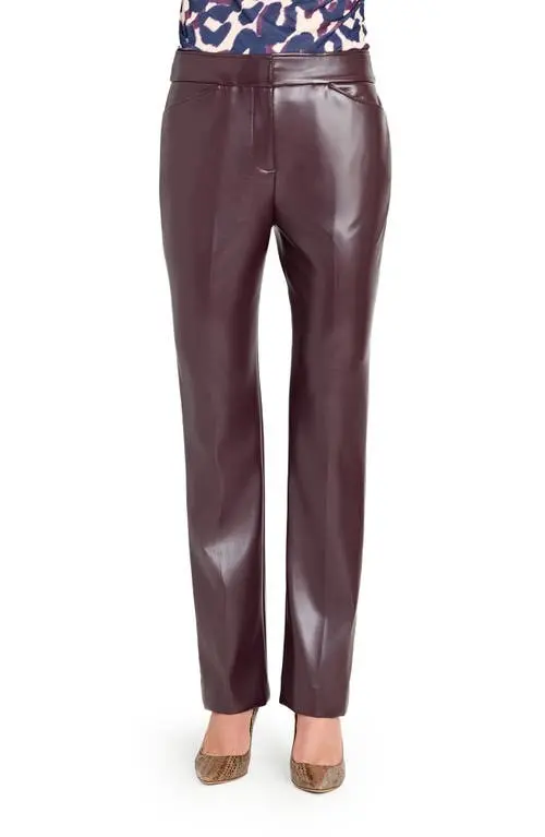 TAHARI ASL Faux Leather Pants