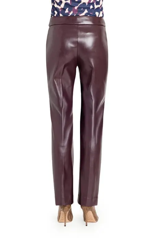 TAHARI ASL Faux Leather Pants